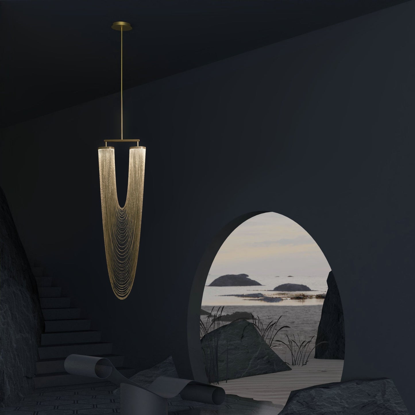 Otéro Large ceiling lamp by Larose Guyon | Maison Territo