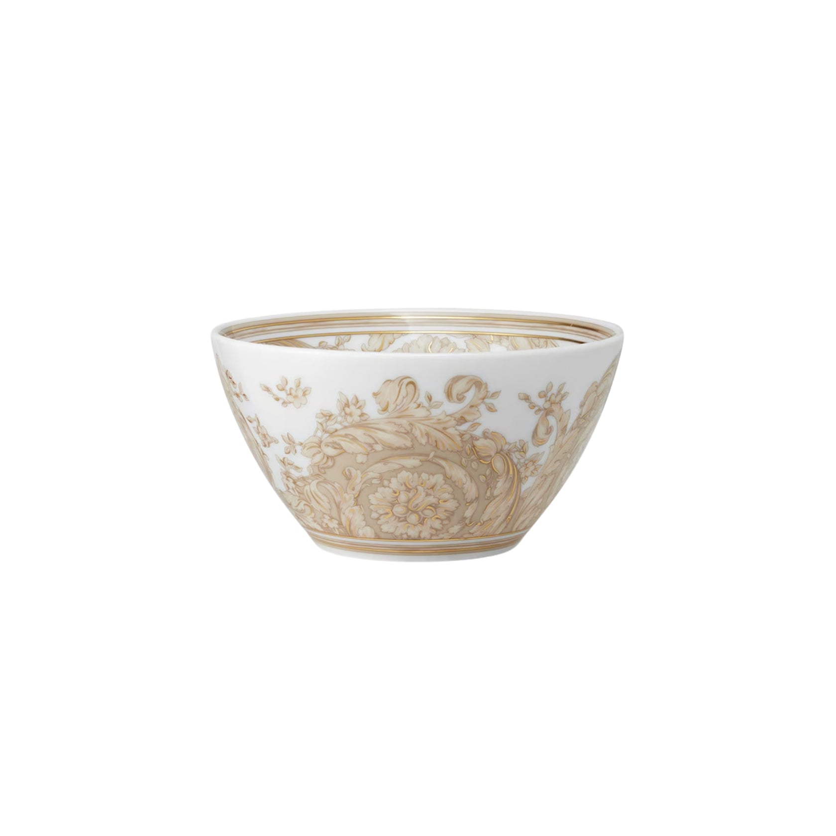 Barocco small beige bowl by Versace Home | Maison Territo