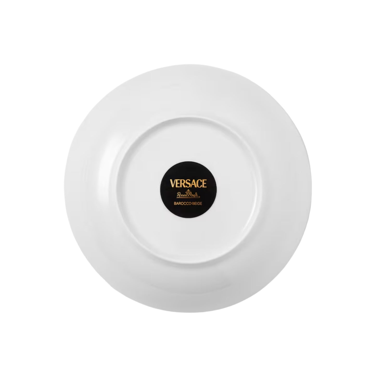 Barocco beige deep plate by Versace Home | Maison Territo