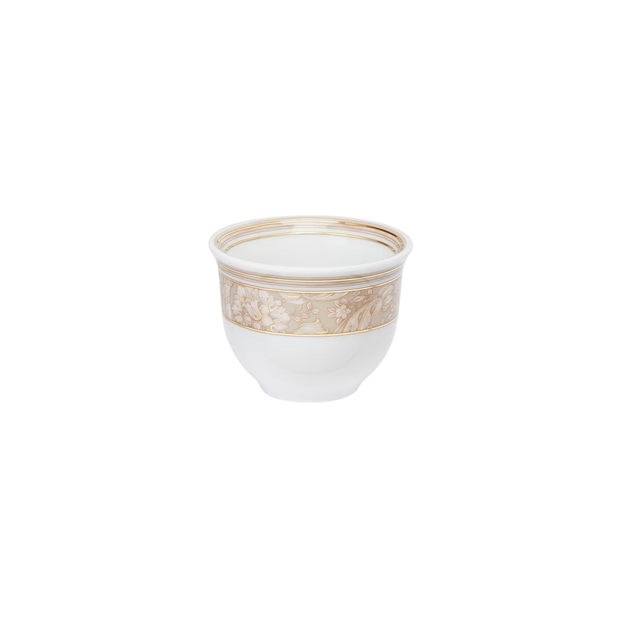 Barocco beige espresso cups 6-set by Versace Home | Maison Territo