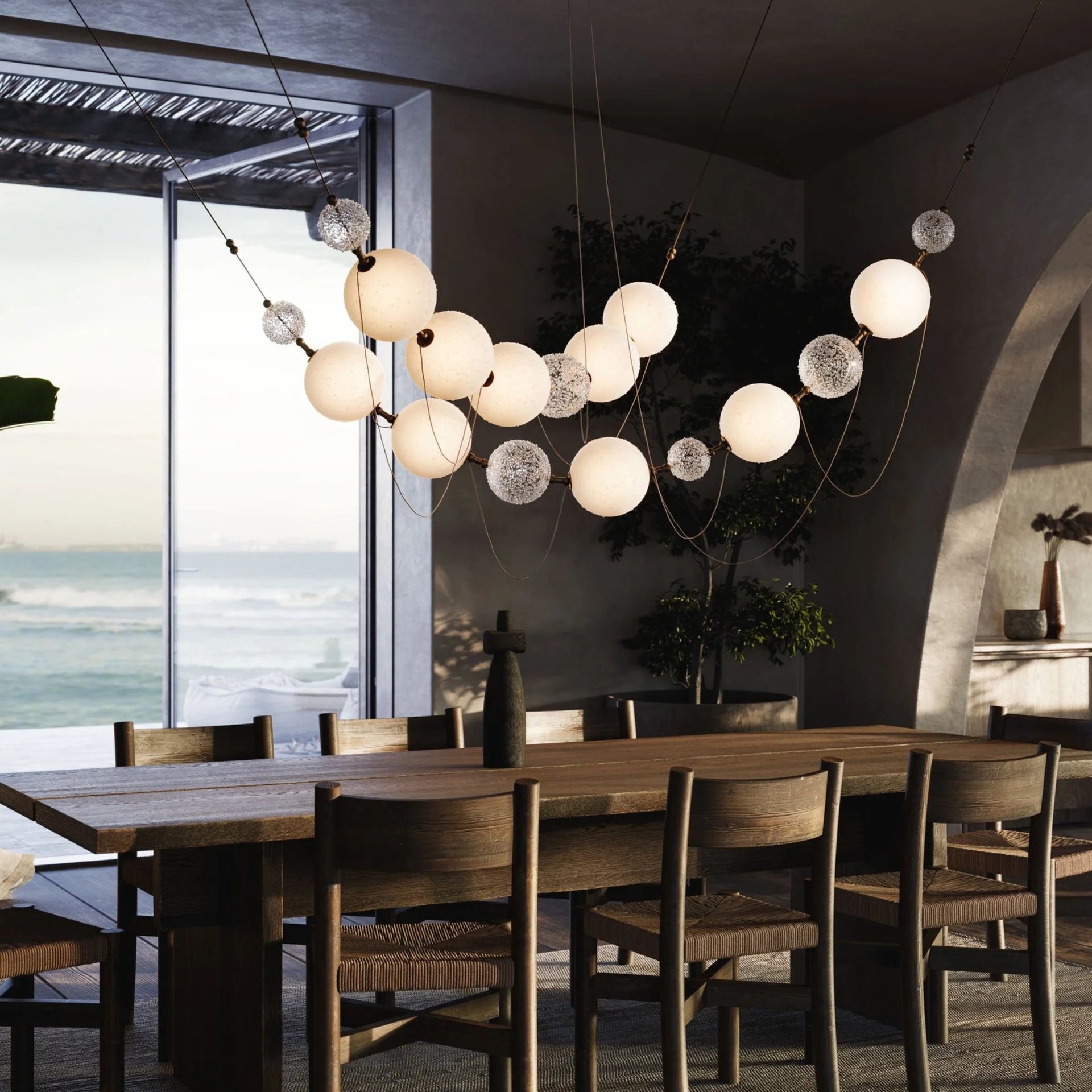 Coco-de-Mer ceiling lamp by Larose Guyon | Maison Territo