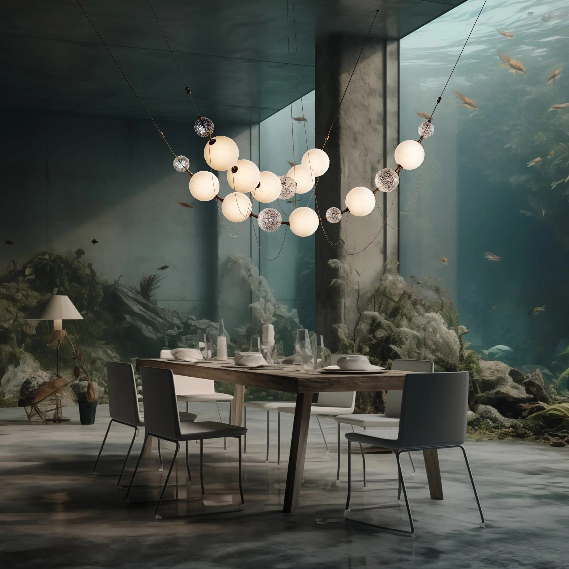 Coco-de-Mer ceiling lamp by Larose Guyon | Maison Territo